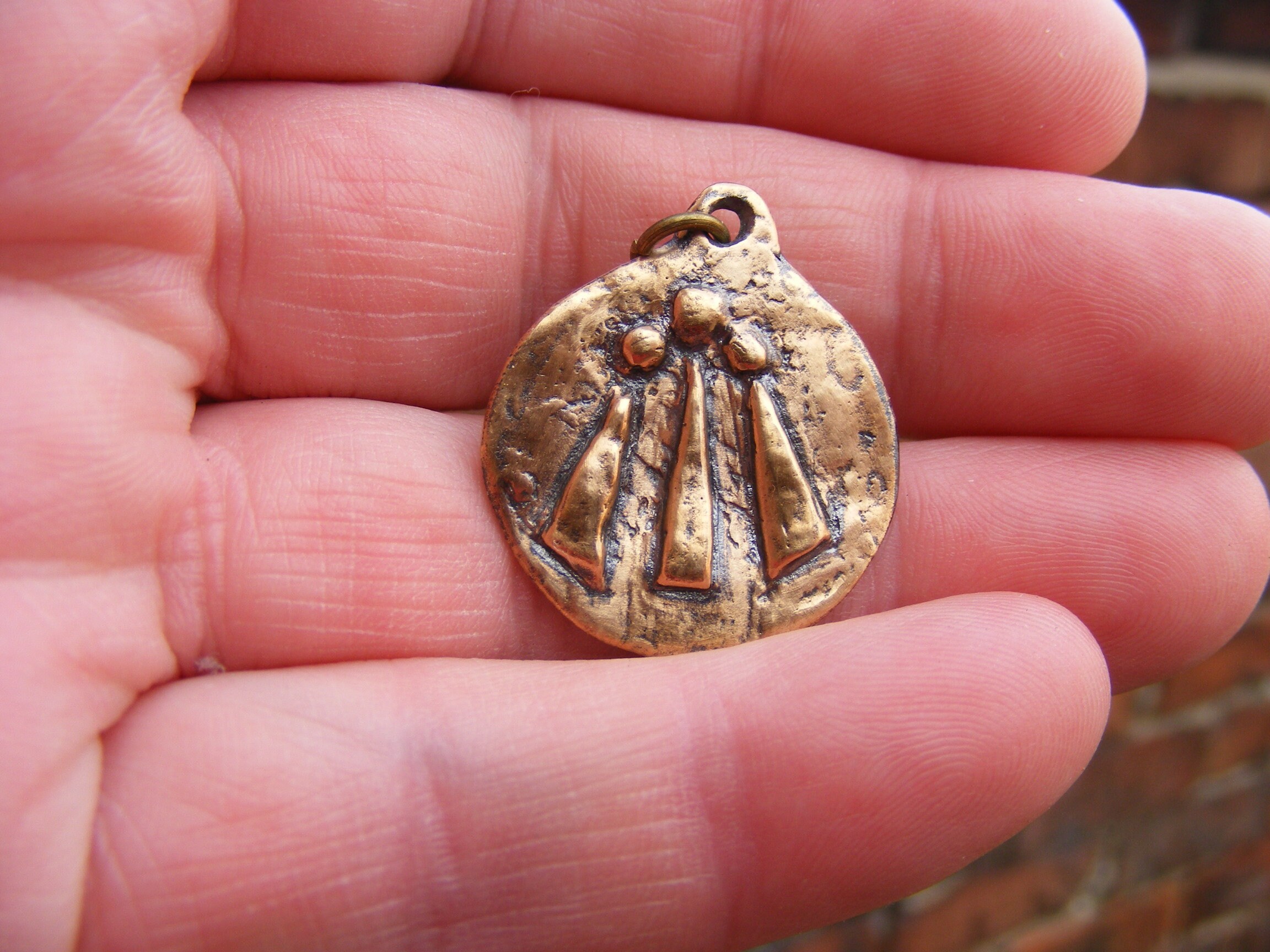 Druid Awen Bronze Pendant | Etsy