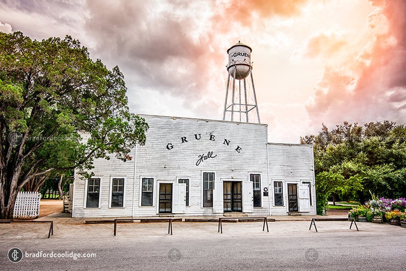 Gruene Hall color Matte Print - Etsy