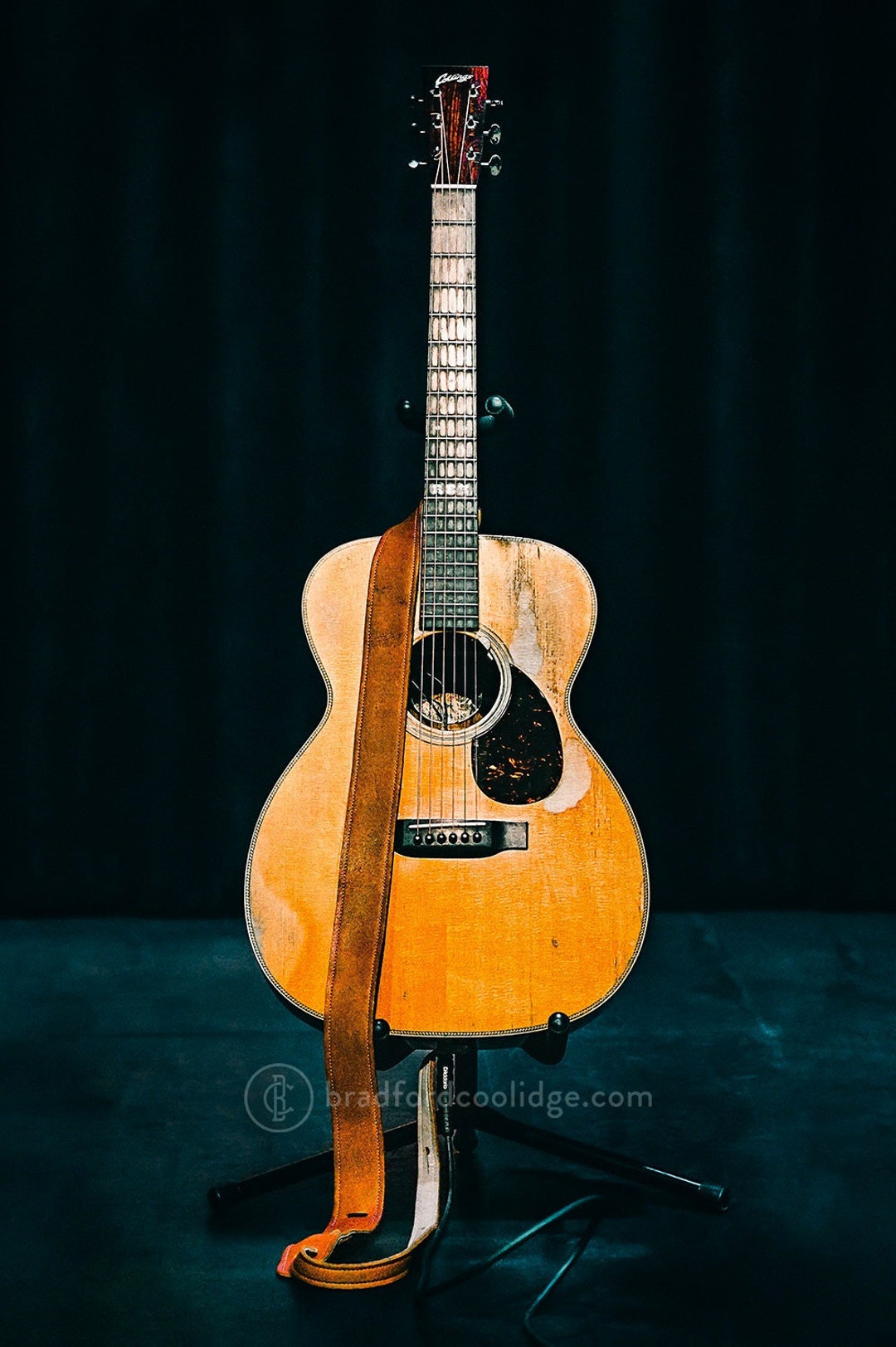 Robert Earl Keen's Collings Guitar (color Matte Print) - Etsy