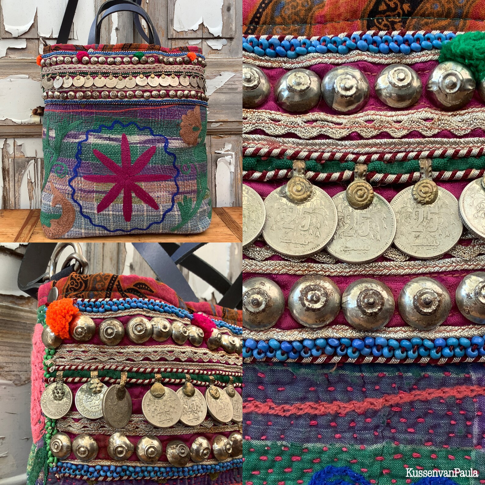 Kantha Bag-boho Bag-tote Bag-shoulderbag-handbag-handmade Bag-summer ...