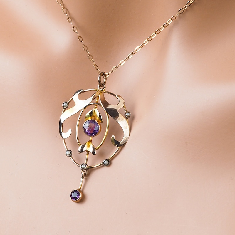 Lavalier Necklace - Etsy