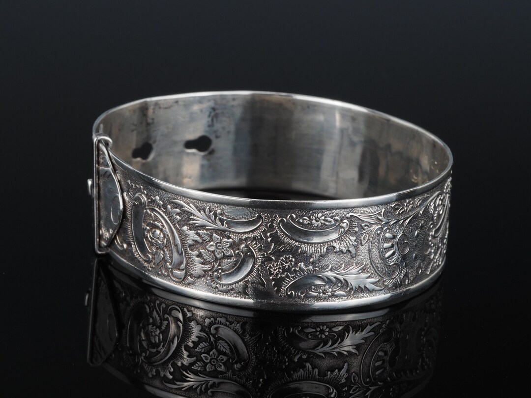 Charles Horner Silver Bangle Bracelet, WWII Charles Horner Buckle ...