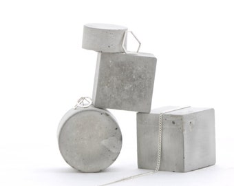 Concrete Sculpture Still, Dark Modular Jewellery Photo Prop Set of 6 ...
