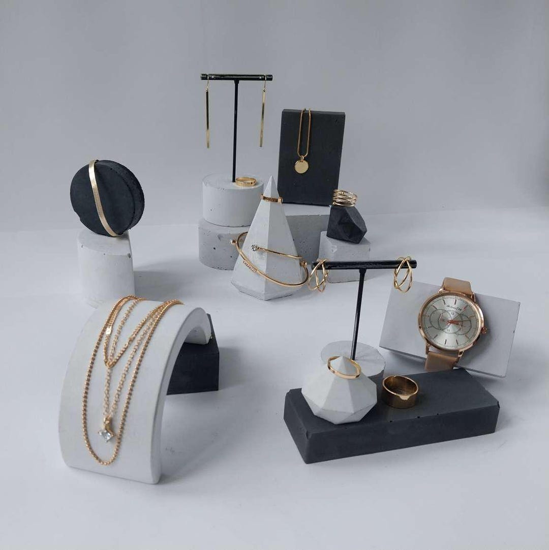 Jewellery Display Block Set of 15, Photo Props, Black and White ...