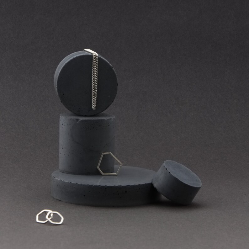 Set of 4 Concrete Cylinder Photo Props Geometric Jewellery - Etsy