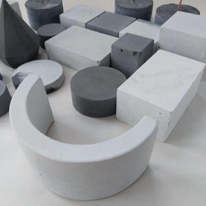 Jewellery Display Block Set of 19 Concrete Risers A07, Photo Props ...