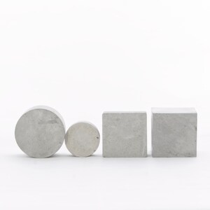 Modular Grey Concrete Photo Prop Set of 4, No54 Geometric Sculpture ...