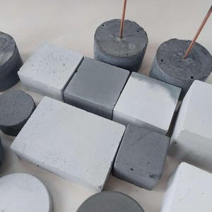 Jewellery Display Block Set of 19 Concrete Risers A07, Photo Props ...