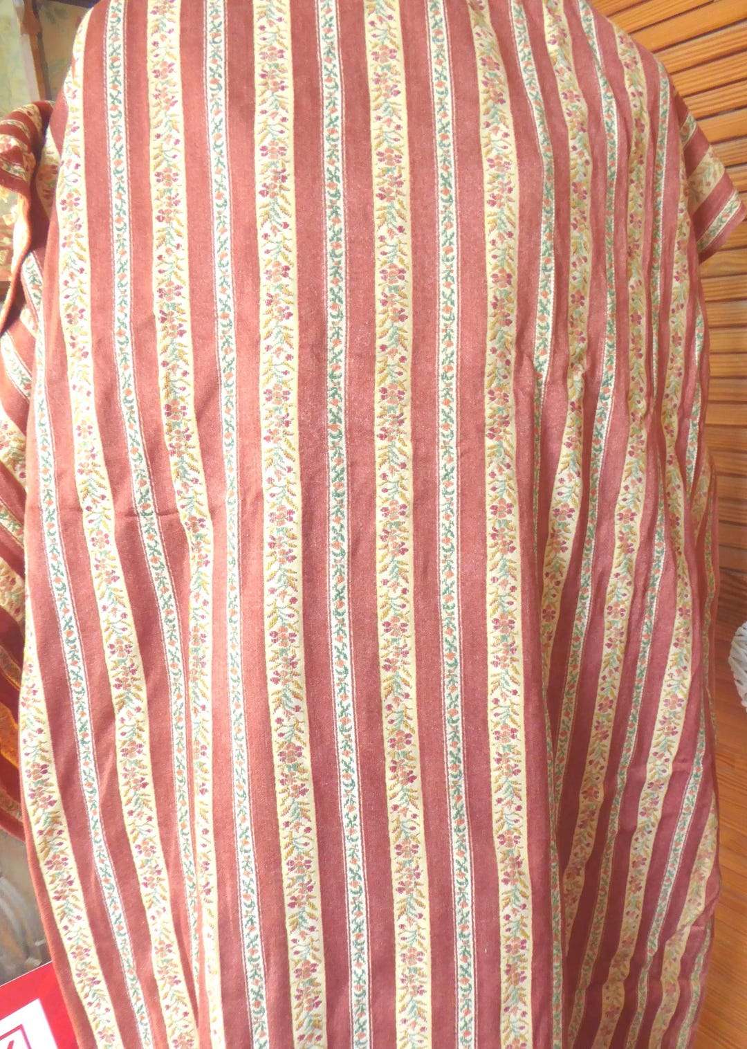 Regency Stripe Vintage 50s Cotton Fabric for Upholstery Cushion Covers ...