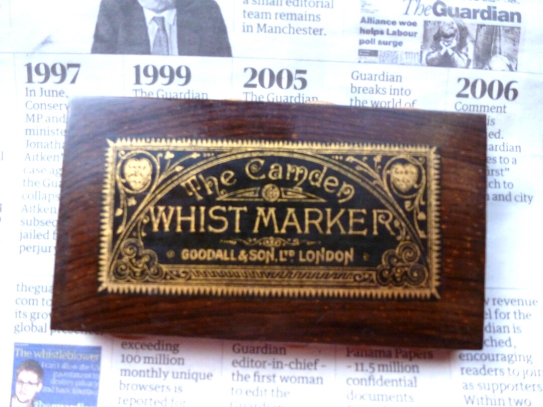 Vintage the Camden Whist Marker Goodall and Sons London - Etsy