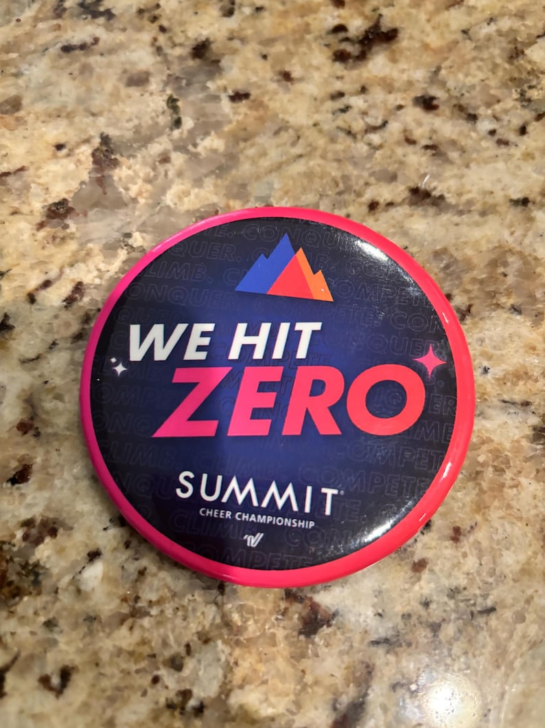 Summit Cheer Competition Hit Zero Button New - Etsy