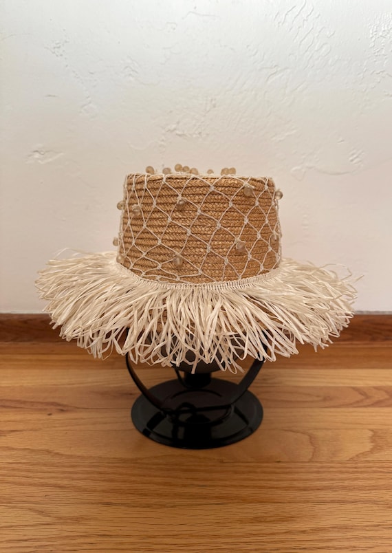 vintage straw raffia made - Gem