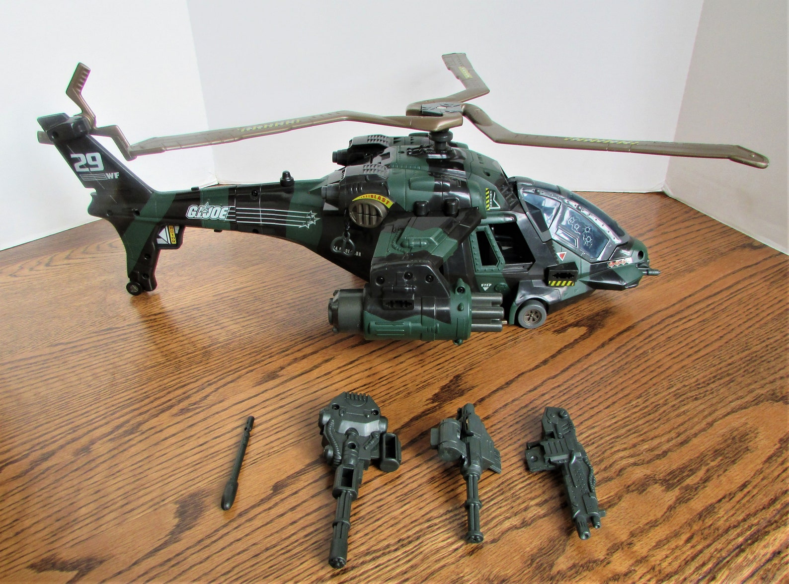 GI Joe Hasbro Night Attack Chopper 2002 Helicopter Fighter 174 - Etsy