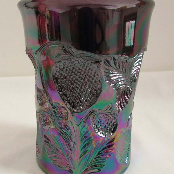 Inverted Strawberry Carnival Glass - Etsy