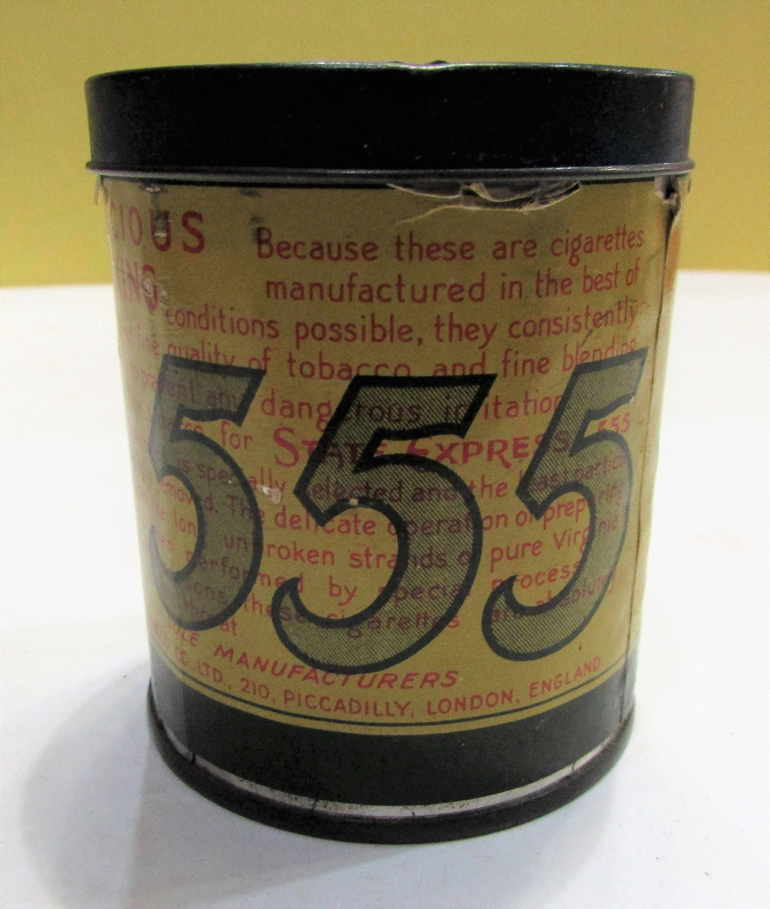 Vintage Tobacco Cigarette 555 State Express Cigarettes Tin - Etsy Canada