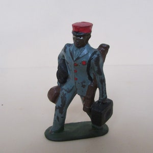 Vintage Barclay Metal Toy 614 Red Cap Figure Porter Bell Hop - Etsy