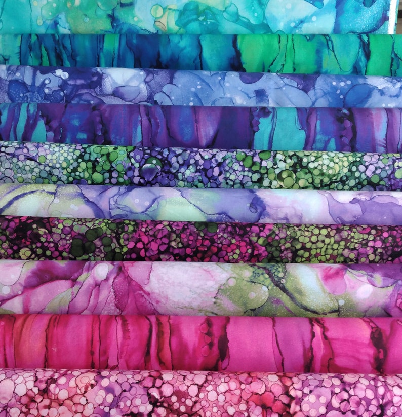 Bliss Bold N Bright 10 Coordinating Fabrics From Northcott, 100% ...