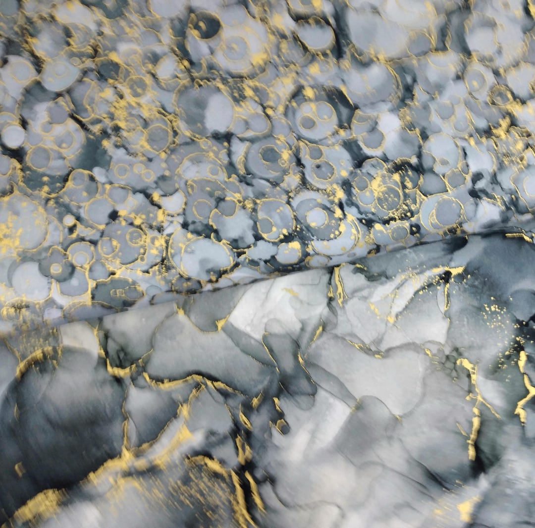 Midas Touch Dark Grey - 2 Patterns From Northcott, 100% Quilters Cotton ...