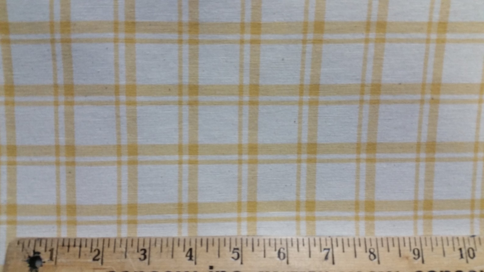Fabric by the Yard Woven Fabric Yellow and Cream Color Plaid - Etsy