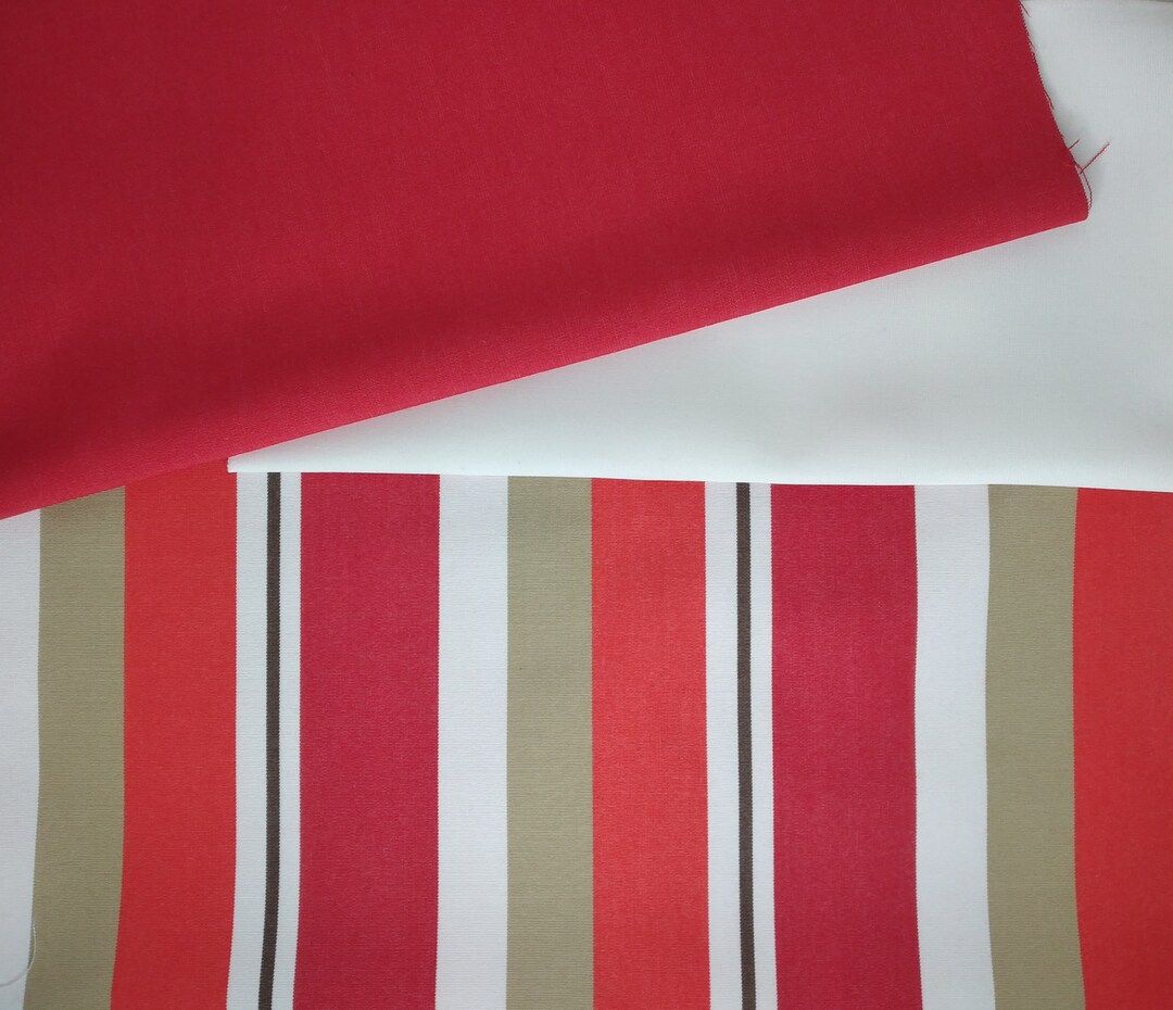 Tempotest 120" Wide Striped Outdoor Fabric by the Yard "stripes" Sunset ...