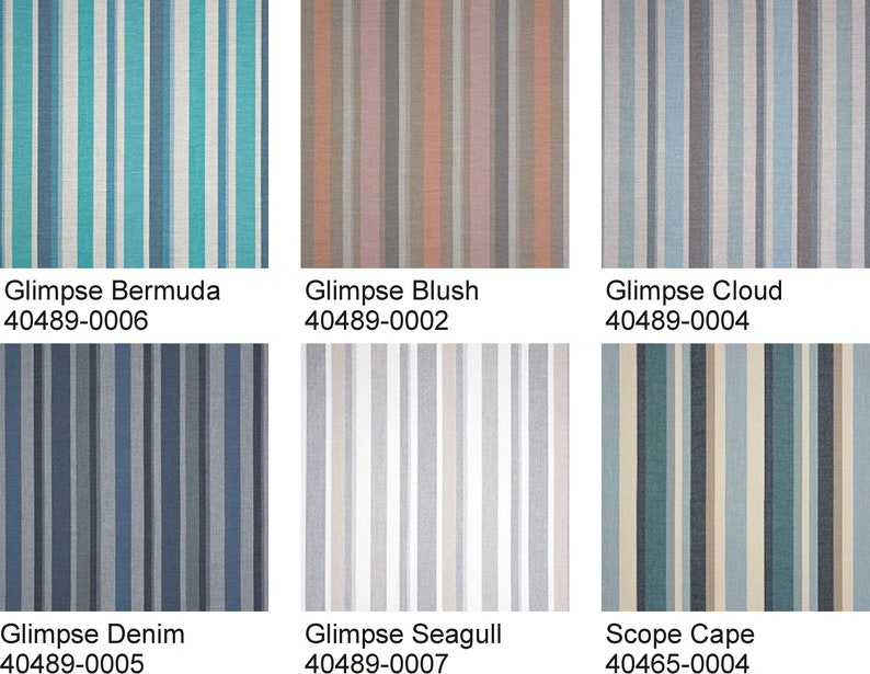 Sunbrella Stripes Fabric – Fusion Collection, Outdoor Upholstery (2 ...