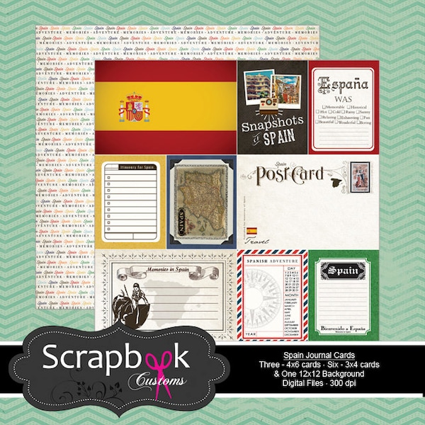 Spain Scrapbook - Etsy