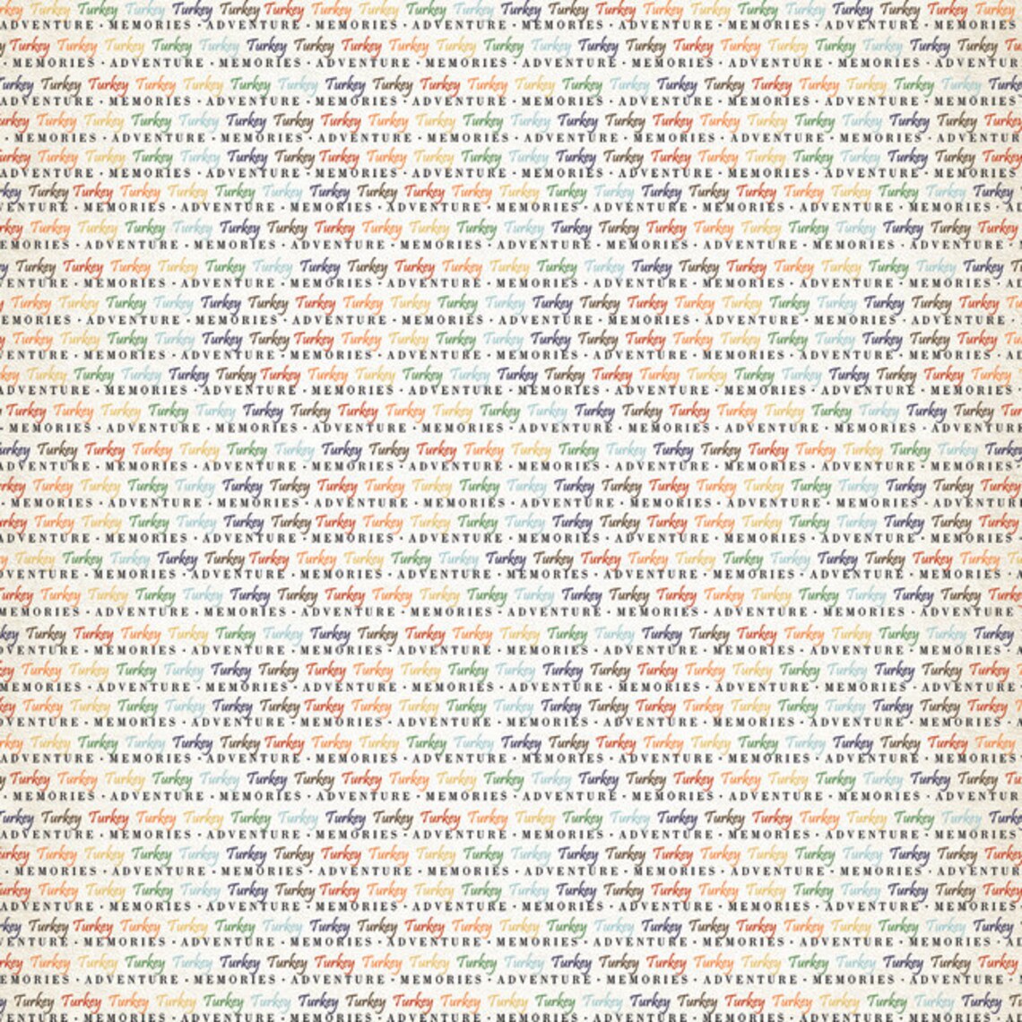 Turkey Journal Cards. Digital Scrapbooking. Project Life. - Etsy