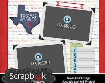 Texas Digital Scrapbooking Paper. Vintage. Instant Download. | Etsy