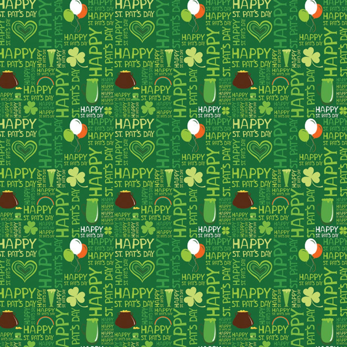 St. Patrick's Day. Digital Paper. Instant Download. - Etsy