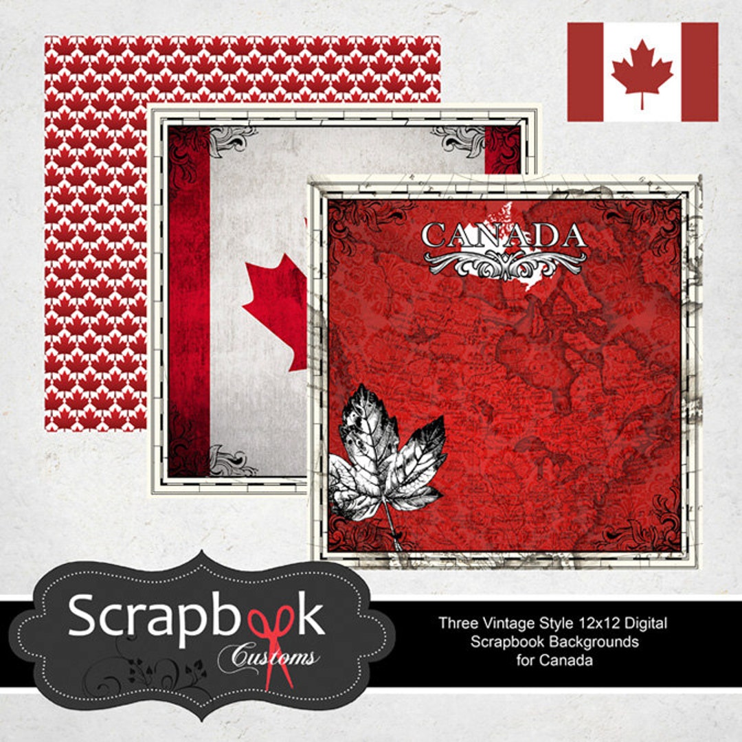 Canada Digital Scrapbooking. Instant Download. - Etsy