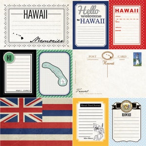 Hawaii Journal Cards. Digital Scrapbooking. Project Life. Instant ...