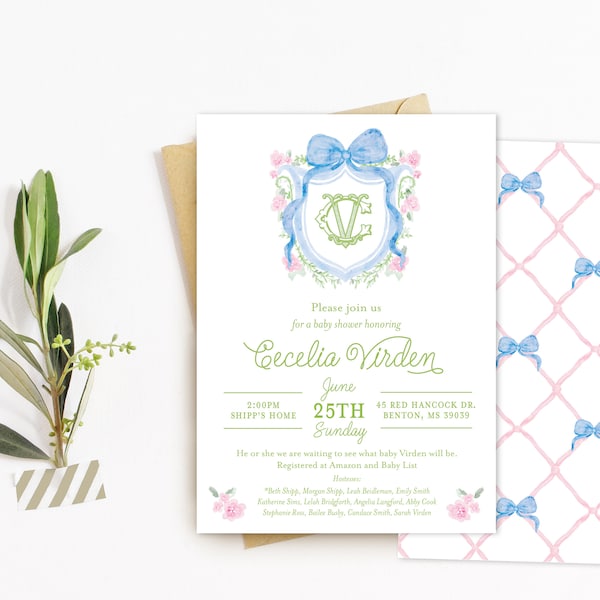 Preppy Baby Girl Baby Shower - Etsy