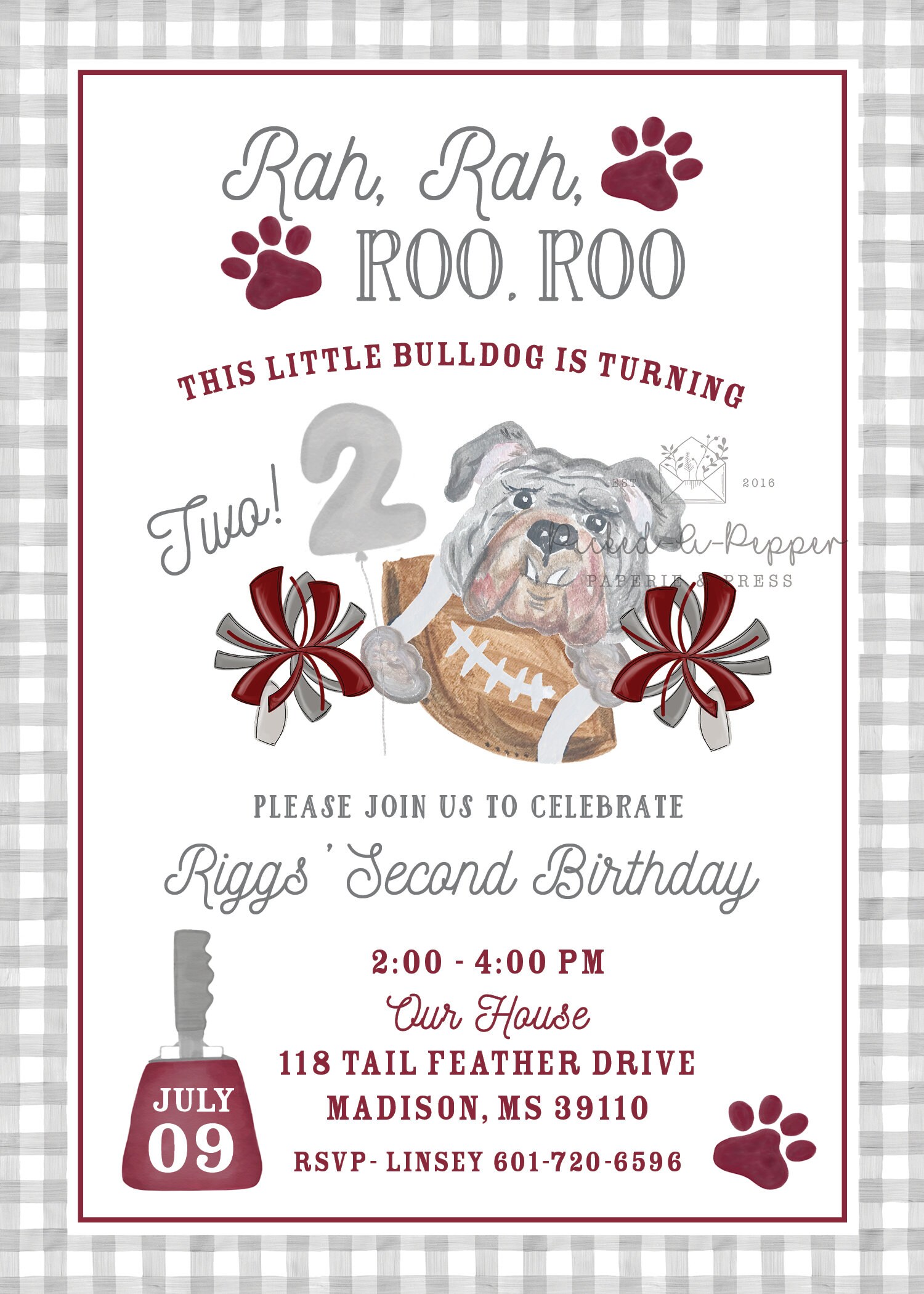 Msu Football Invitation, Msu Birthday Invitation, Hail State, Dawg ...