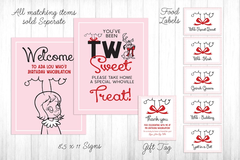 Cindy Lou Who Invitation, Cindy Lou Birthday Invitation, Look Who's ...
