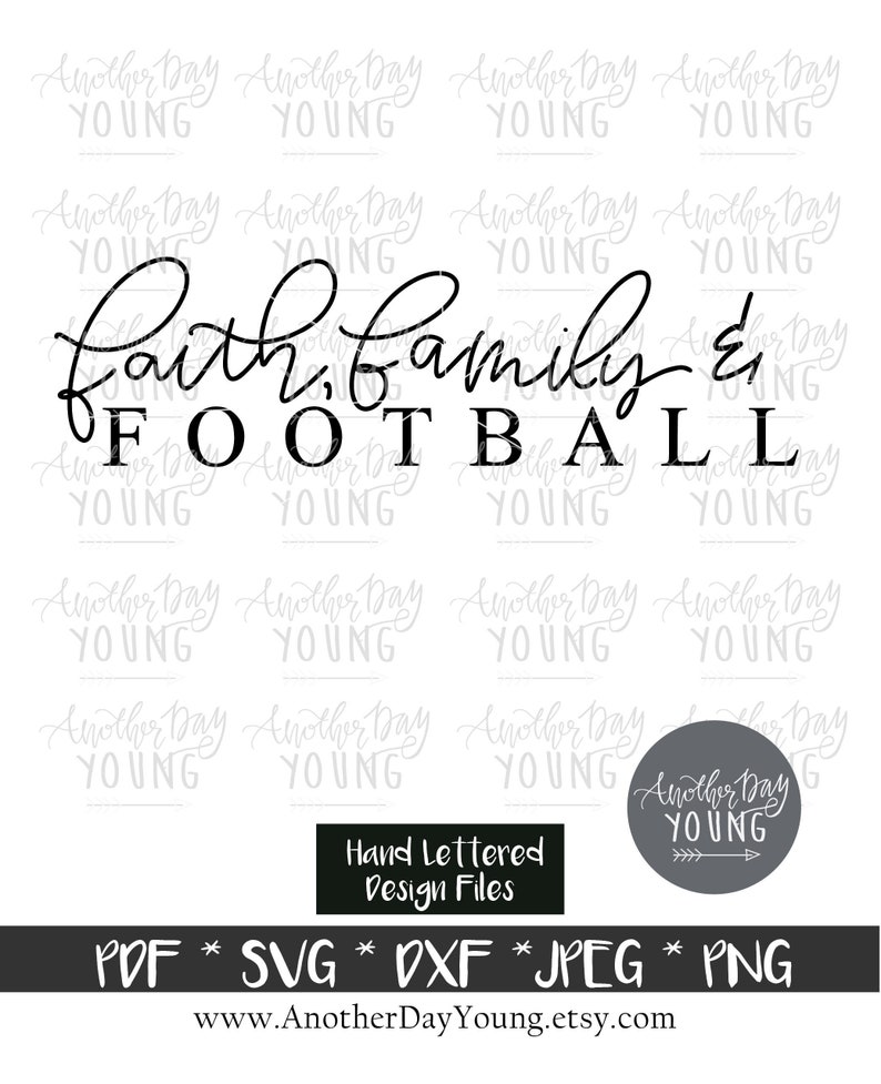 Faith Family and Football Svg / Fall Football Svg / Faith Svg | Etsy