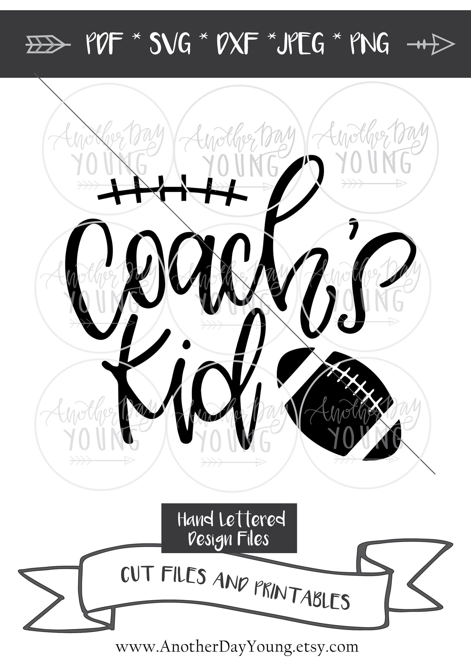 Coach's Kid SVG Football Svg Kids Football Svg Coach - Etsy
