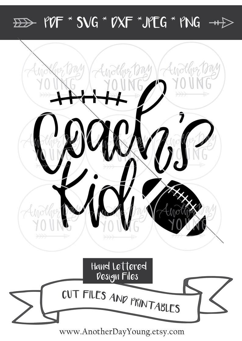 Coach's Kid SVG Football Svg Kids Football Svg Coach - Etsy
