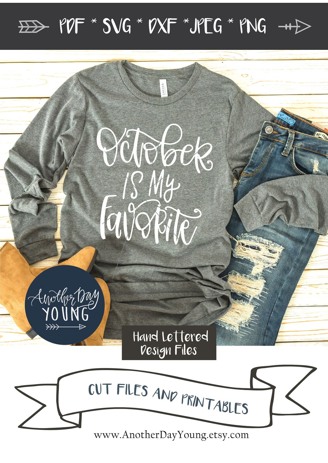 October is My Favorite Svg / October Svg / Fall Printable / Fall Svg ...