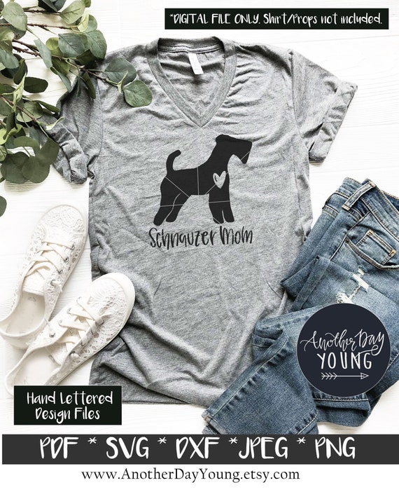 Schnauzer Mom SVG Dog Mama svg Fur Mom SVG Schnauzer | Etsy