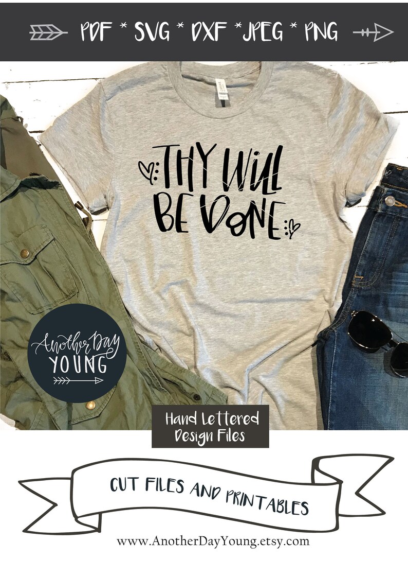 Thy Will Be Done Svg / Jesus Svg / God Svg / Bible Verse / Faith Svg ...