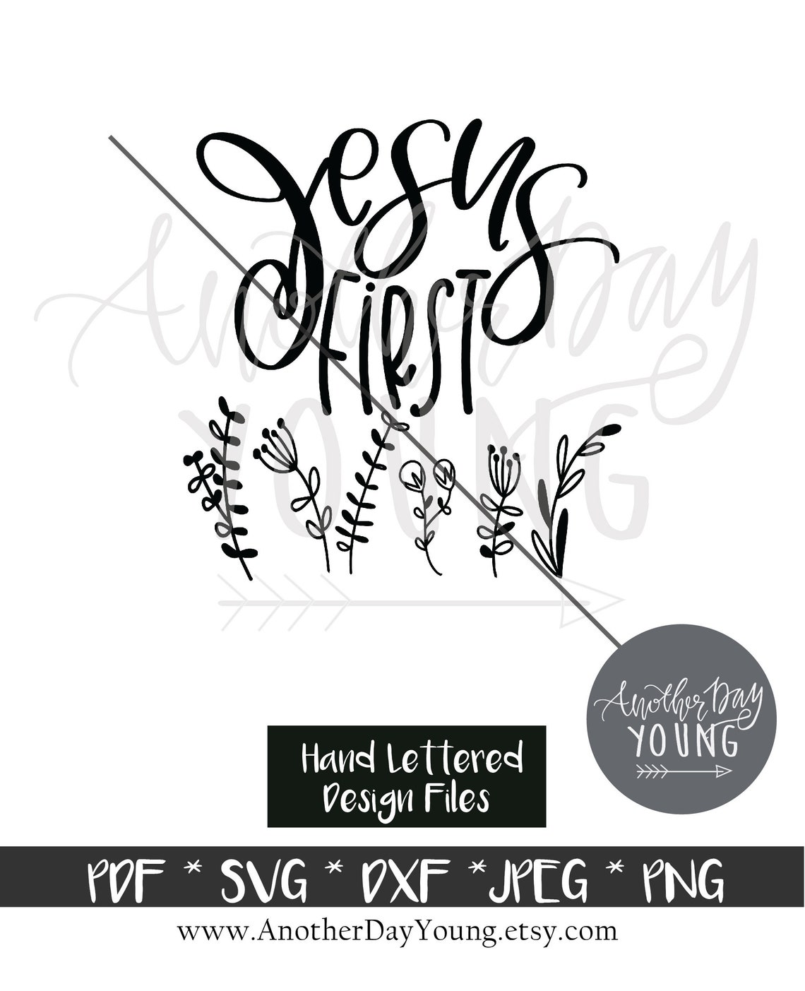 Jesus First Floral Svg / Jesus Svg / God Svg / Bible Verse / - Etsy