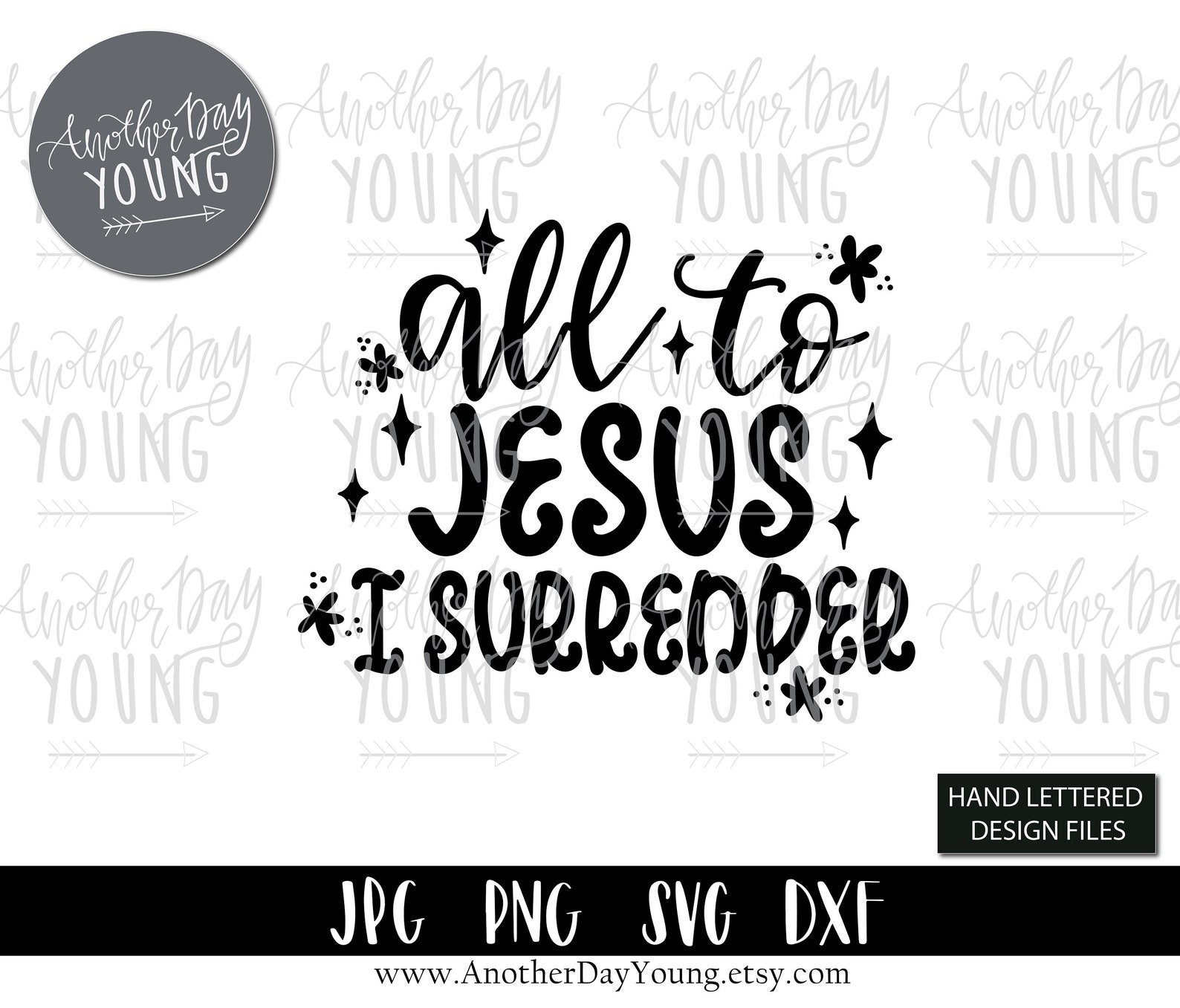 All to Jesus I Surrender SVG | Christian Faith God SVG | Bible Hymn SVG ...