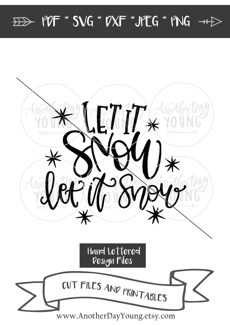 Let It Snow svg / Christmas / Snow svg / Winter svg / | Etsy
