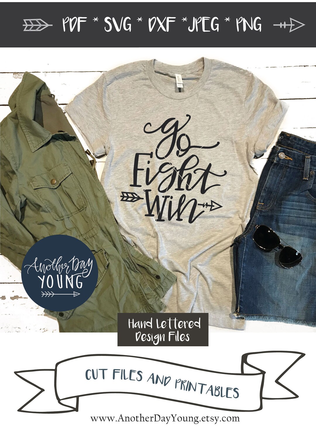 Go Fight Win Svg / Football SVG / Friday Football SVG / Football Cut ...