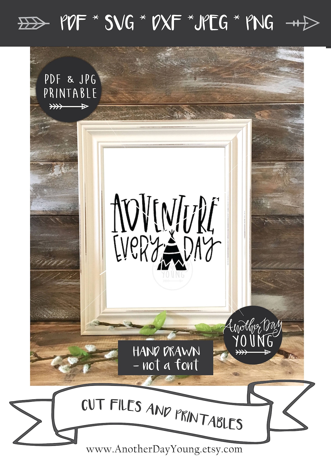 Adventure Every Day svg / Tee Pee svg / Adventure svg / | Etsy