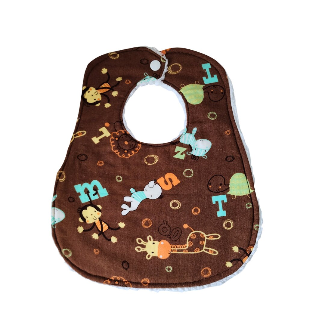 Boutique Baby Designer Bib Animals Alphabet - Etsy