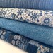 CRESCENT MOON 25 Traditional Japanese Designs Boro Fabric Collection ...