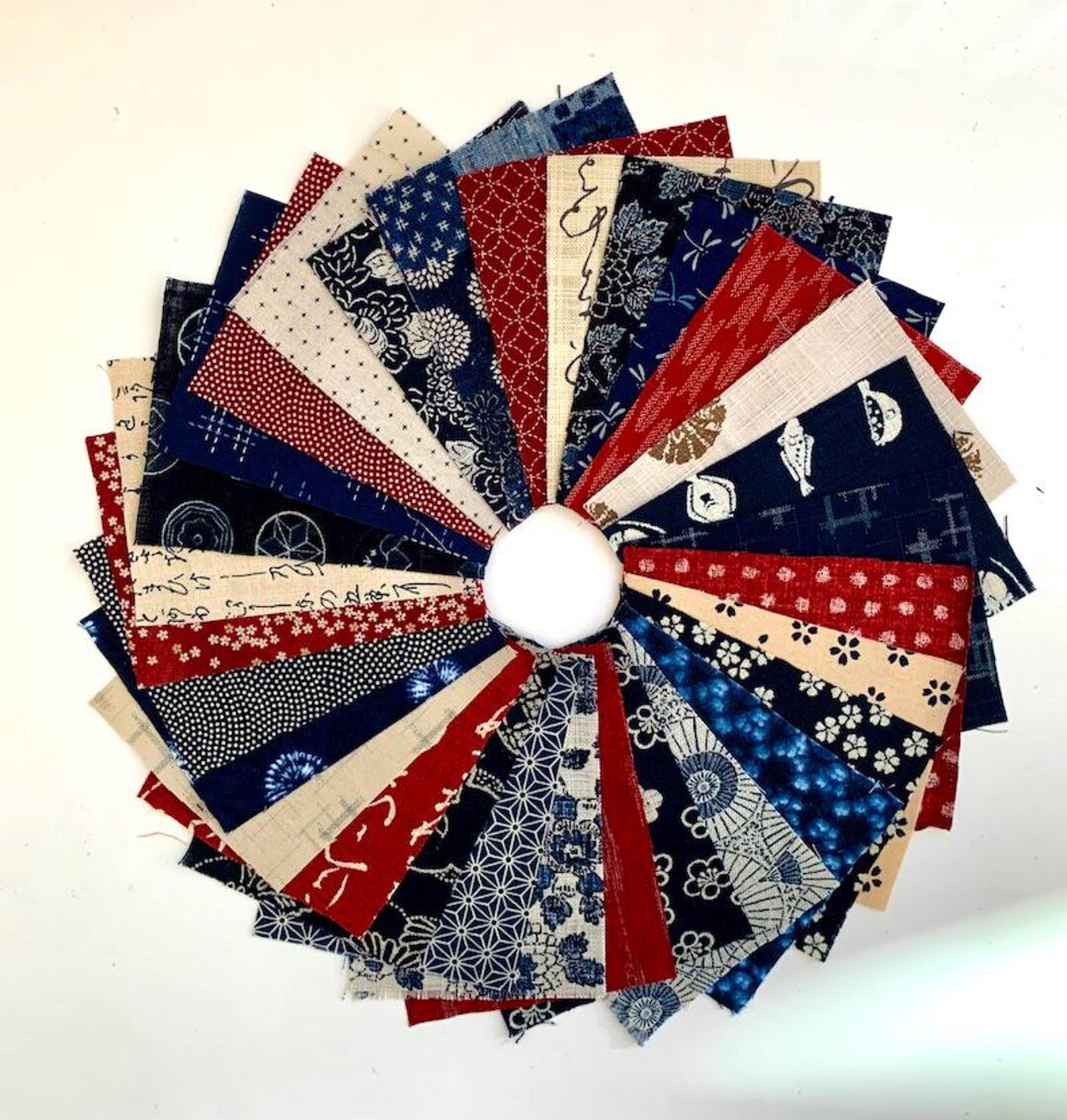 30 Patchwork Japanese Fabrics Bundle Traditional Designs for Boro ...