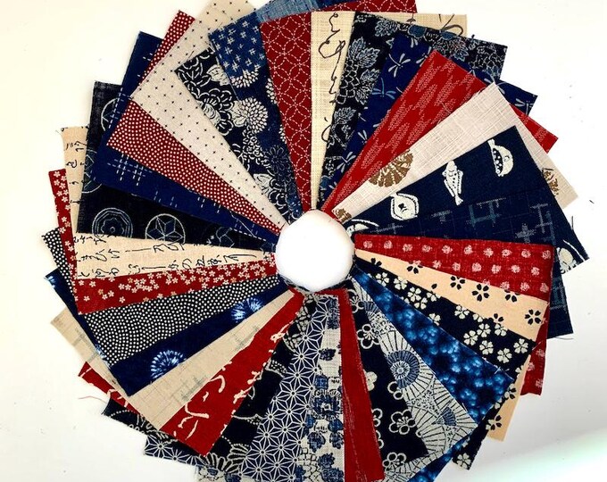 30 Patchwork Japanese Fabrics Bundle - Traditional Designs - for Boro ...