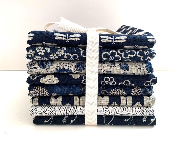 NEW! 5 Traditional Japanese Designs in Deep Indigo Blue: Perfect for ...